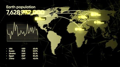 Premium Photo Yellow Chart Motion A View Of The Growing Population Of