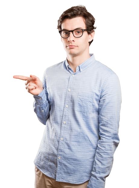 Premium Photo Confident Young Man Pointing