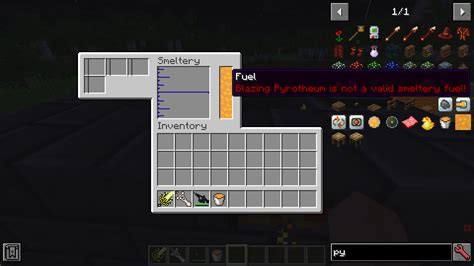 Smeletry Not Accepting Blazing Pyrotheum · Issue 4057 · Slimeknights