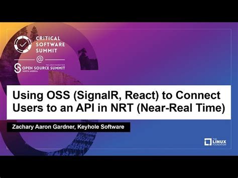 Free Video Using Oss To Connect Users To An Api In Near Real Time With