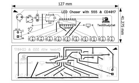 LED Chaser Lights With 555 Timer Electronics Projects 2021