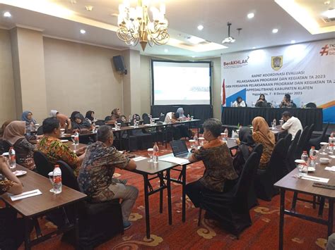 Rakor Evaluasi Pelaksanaan Program Kegiatan TA 2023 Dan Rencana TA 2024