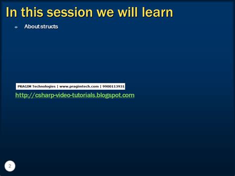 Sql Server Net And C Video Tutorial Part 28 Structs In C