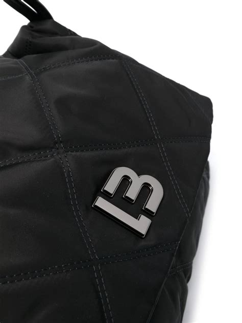 Bimba Y Lola Medium Quilted Tote Bag Black Farfetch Uk