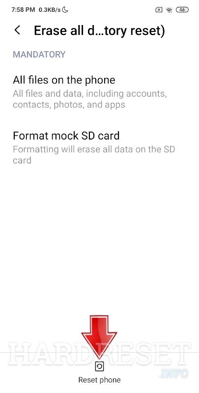 Cómo restablecer de fábrica XIAOMI Redmi Note 7 HardReset info