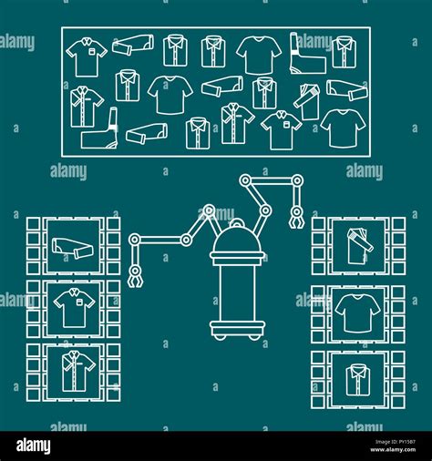 Smart Automatic Robotic Sorting Of Clothes Replacement Of People With