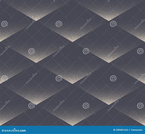 Rhombus Grid Classic Seamless Pattern Trend Vector Dot Work Abstract Background Stock Vector