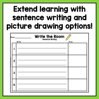 Write the Room | Phonics-Based Encoding Practice for 1st Grade | TPT