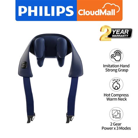Philips Neck And Shoulder Massager Hot Compress Wireless Clamp Kneading