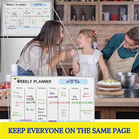 Magnetic Weekly Dry Erase Board Calendar Whiteboard Latest Premium