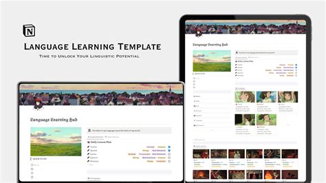 notion language learning template for 10 by aadityaa shekhar