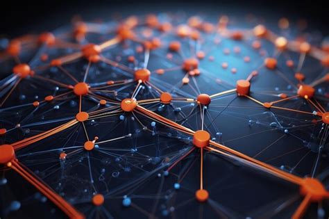 Premium Ai Image Network Connections Technology Background