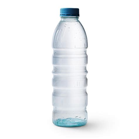 Premium Photo A Plastic Bottle Full Of Water On White Background