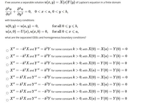 solved if we assume a separable solution u x y x x y y