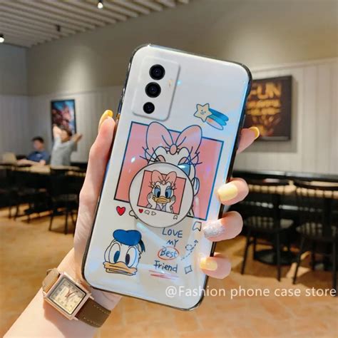 เคสโทรศัพท์กันกระแทกสำหรับ Vivo V23e 5g เคสนิ่มป้องกันเลนส์ลายการ์ตูน
