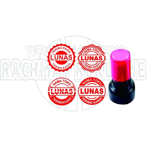 Jual Stempel Lunas Bulat Kecil Shopee Indonesia