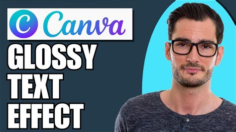 How To Create Glossy Text Effect In Canva Tutorial Youtube