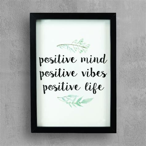 Wall Decor Inspirational Quote In Black Frame Cheezain Etc