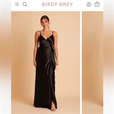 Birdy Grey Dresses Birdy Grey Cindy Black Satin Dress Poshmark
