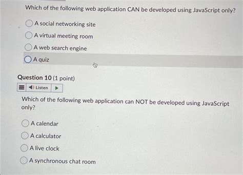 Solved Which Of The Following Web Application Can Be Chegg