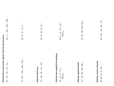 Unit 6 Sequences And Series