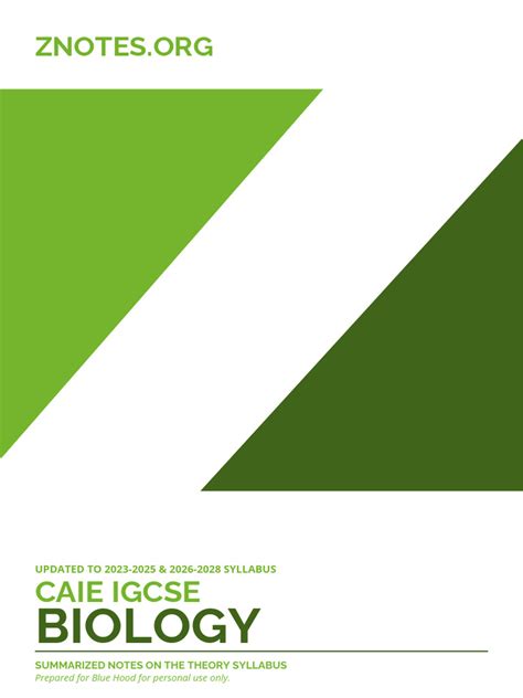 Igcse Bio Pdf