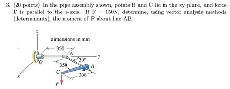 Solved Points In The Pipe Assembly Shown Point