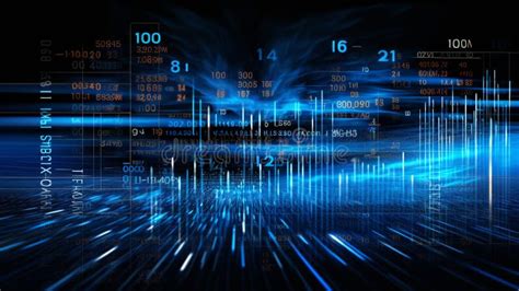 Data Analyze From Microchip Background Technology Concept Stock