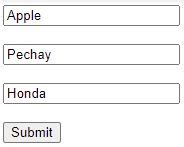 Html Submit Form Based On The Value Of An Excel Sheet Using