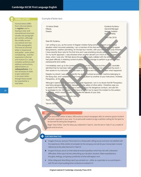 Preview Cambridge IGCSE First Language English Coursebook By Cambridge International Education