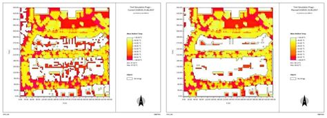 mean radiant temperature tmrt simulation based for current condition