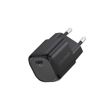 Choetech W Pd Gan Tech Usb C Fast Charging Adapter Black Jopanda