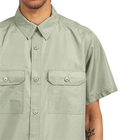 Taion Non Down Military Half Sleeve Shirts Dark Sage Green Hhv