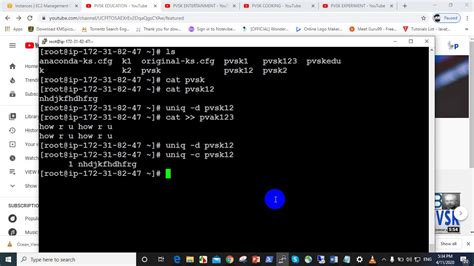 How To Use Uniq Command Eng Youtube