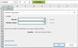 COMBIN Function In Excel Formula Error Examples How To Use