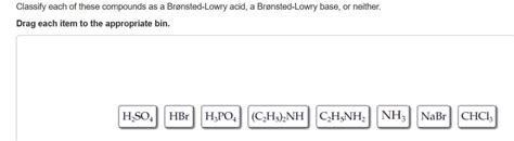 Solved Classify Each Of These Compounds As An Arrhenius