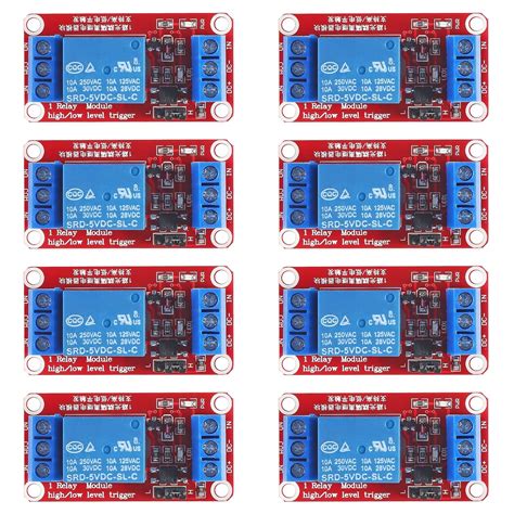 8PCS DC 5V Relay Module 1 Channel Relay Switch With India Ubuy