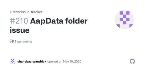 aapdata folder issue · issue 210 · kiteco issue tracker · github