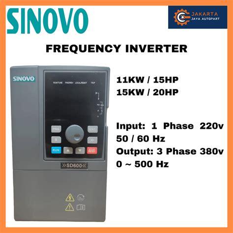Jual Inverter Vfd 11kw15kw Input 1phase 220v Output 3phase 380v