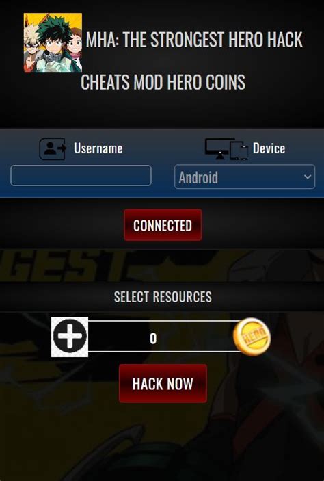 My Hero Academia The Strongest Hero Hack Cheats Mod Hero Coins