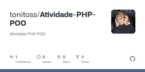 GitHub Tonitoss Atividade PHP POO Atividade PHP POO