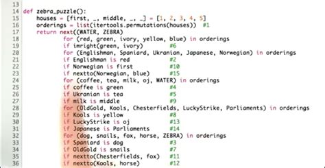 Python Zebra Puzzle In Scala Stack Overflow