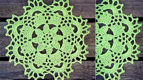 Spring Inspired Crochet Lace Doily Tutorial Youtube