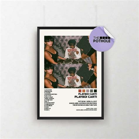 Playboi Carti Posters Playboi Carti Poster Tracklist Album Cover