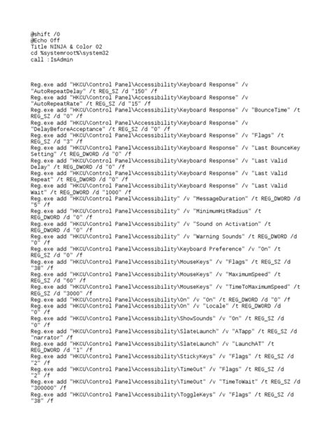 Regedit 4 Pdf Windows Registry Keyboard Shortcut