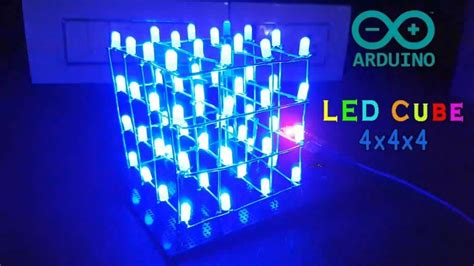 How To Make A Led Cube 4x4x4 With Arduino Youtube