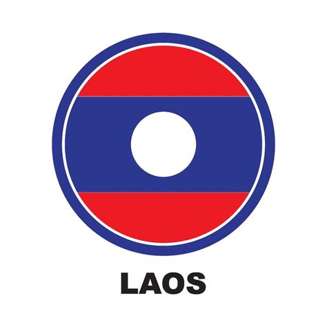 Laos Flag Logo 46539285 Vector Art At Vecteezy