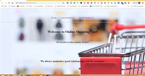 Shopping Cart Project Using Aspnet In C