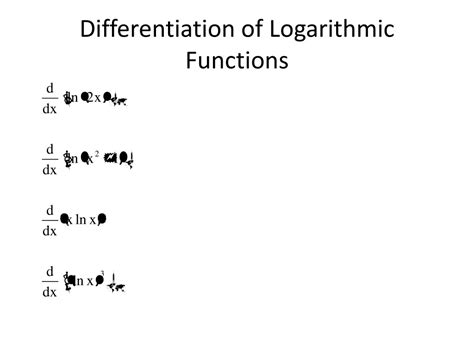 Ppt Mastering Natural Logarithmic Functions With Differentiation