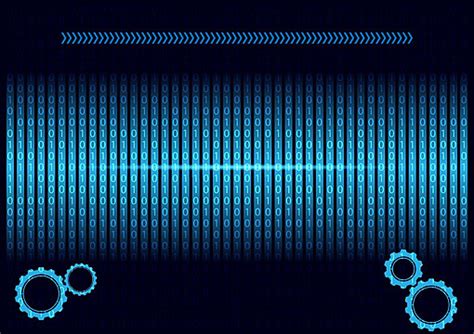 Digital Circuit With Binarycoded Decimal Diagram For Wallpaper Vector